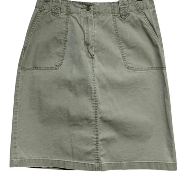 Talbots | Skirts | Talbots Vintage 9s Cargo Pencil Skirt Olive Green ...